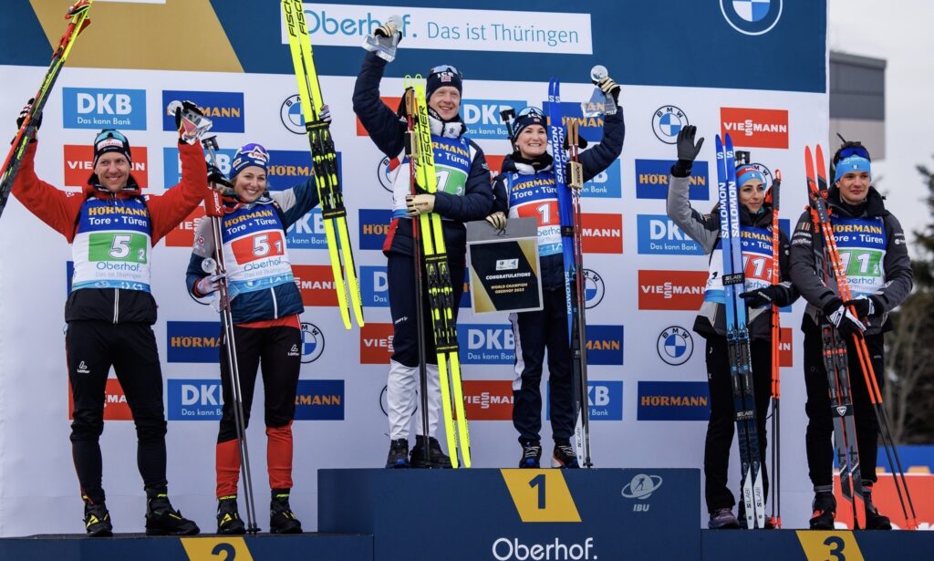 Biathlon, Mondiali Oberhof 2023: Italia di bronzo nella single mixed